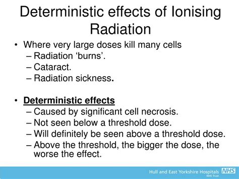 Ppt Radiation Hazards Effects And Risks Radiation Protection For X Ray