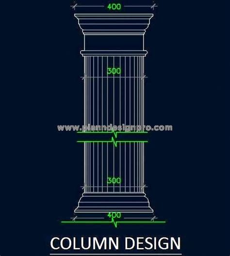 Architectural Column Design Dwg Free Cad Block Download
