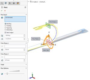 SOLIDWORKS Flex Feature For Twisting Bending Parts