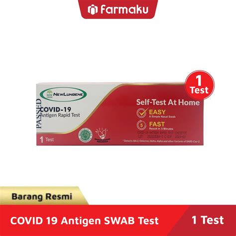 New Lungene Swab Antigen Rapid Self Test Cassette Farmaku