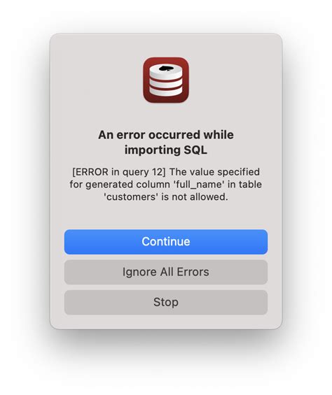 generated columns are included during export causing issues when importing · issue 1041