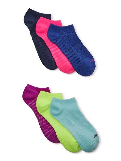 Avia Womens Pro Tech Lightweight No Show Socks 6 Pack