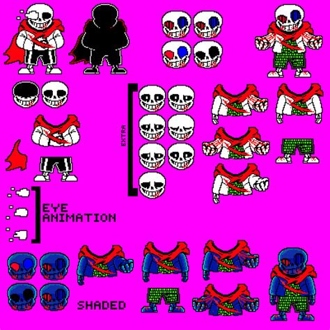 Fatal Error Sans Sprite Sheet By Mraldeano On Deviantart