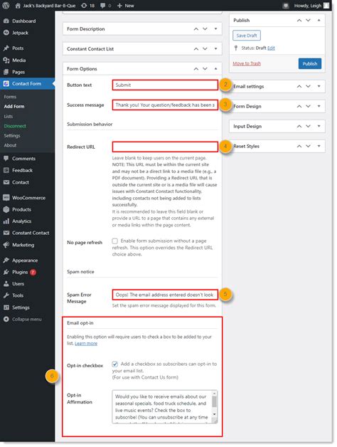 Create A Contact Us Form With The Constant Contact Forms For Wordpress Plugin