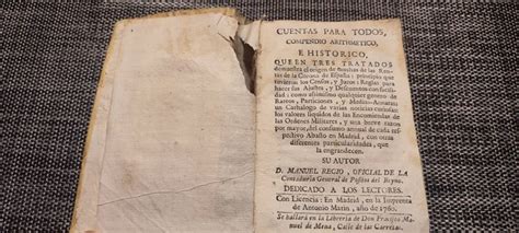 Manuel Recio Cuentas Para Todos Compendio Arithmetico E Historico 1760 Auction Online