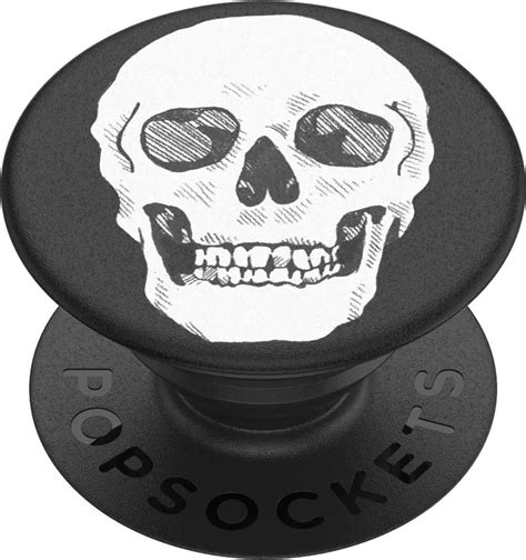 Popsocket Support Smartphone Popgrip Shaky Bones White