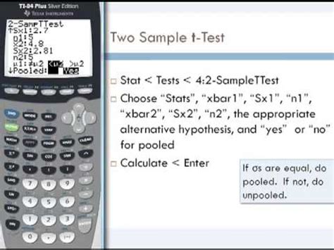 Two Sample T Tests And Confidence Intervals YouTube