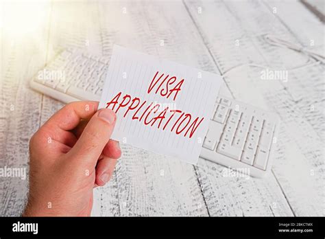 Word Writing Text Visa Application Business Photo Showcasing Form To Ask Permission Travel Or