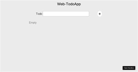 web todoapp codesandbox