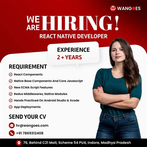Priya Y On Linkedin Hiring Reactnativedeveloper Indore Wangoestechnologies