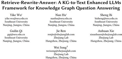 Retrieve Rewrite Answer A Kg To Text Enhanced Llms Framework For Knowledge Graph Question