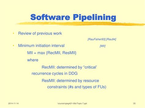 ppt loop scheduling and software pipelining powerpoint presentation