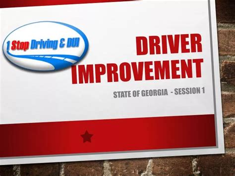 PPT Driver ImPROVEMENT PowerPoint Presentation Free Download ID
