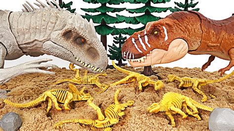 공룡화석이 진짜 공룡으로 변했어 나쁜 거대 공룡을 물리쳐줘 두두팝토이 네이버 Tv