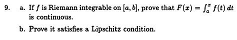 solved 9 a if f is riemann integrable on [a b] prove that