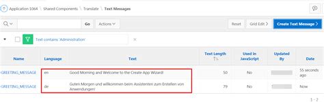 Oracle Application Express 18 Translating An App 1 Of 2 Defining Translatable Text Messages