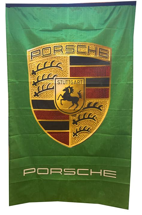 Porsche Vertical Blue Flag Banner 5 X 3 Ft 150 X 90 Cm Flags Delivery
