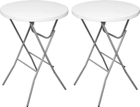 Byliable 32 In Round Folding Table Folding Cocktail Table High Top