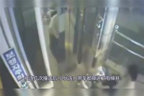回看监控，妻子哭成了泪人，男子开车冲撞电梯门下一秒悲剧了！