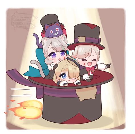 Nobinoba Freminet Genshin Impact Lynette Genshin Impact Lyney Genshin Impact Genshin