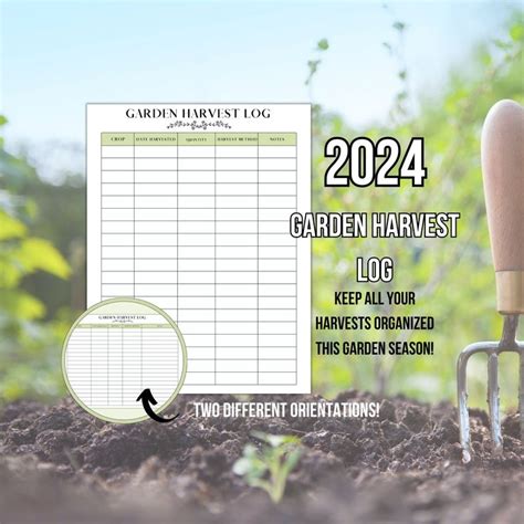 Harvest Record Tracker 2023 Market Gardener Harvest Log Self