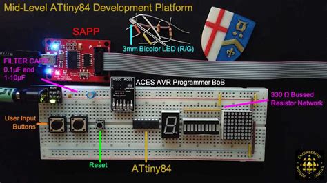 Arduino Attiny84 Pinout Guide