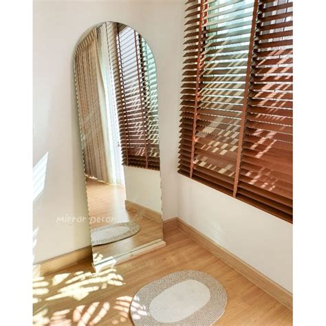 Mirror Décor กระจกมินิมอล รุ่น Front Door ขนาด 70×175 ซม ส่งฟรี แถมฐานไม้ กระจกแต่งตัว กระจก
