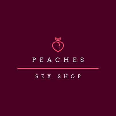 Placeit Online Logo Template For Sex Shops Featuring Minimalist Icons