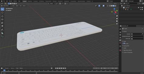 Logitech Keyboard K400 White 3d Model 24 3ds Blend C4d Fbx Max Ma Lxo Obj Free3d