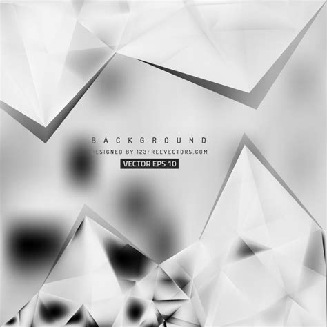 Gray Polygonal Triangular Background Template