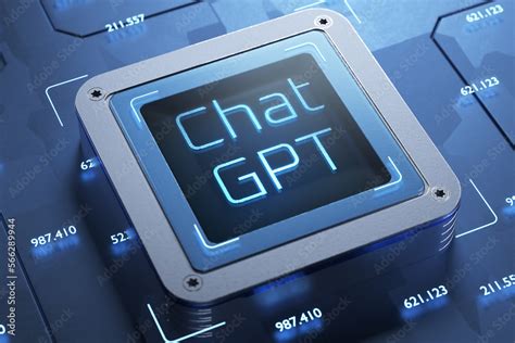 Inscription Chat Gpt On The Abstract Processor Chatgpt Chat With Ai Or Artificial Intelligence