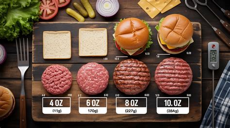 Hamburger Patty Weight Chart Perfect Sizes And Cooking Times