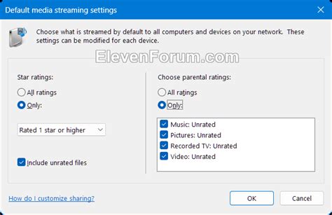 Customize DLNA Media Streaming Settings In Windows 10 And Windows 11 Windows 11 Forum