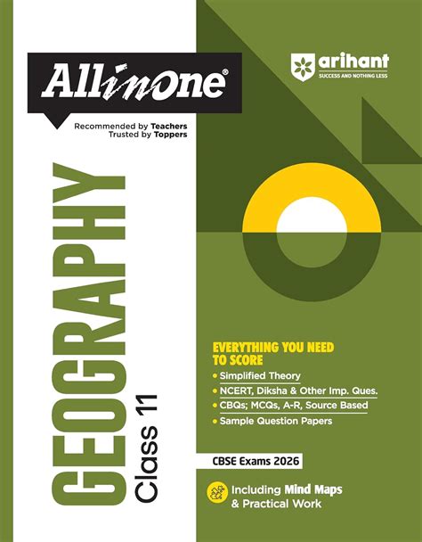 All In One Geography Class 11th Based On Latest Ncert For Cbse Exams