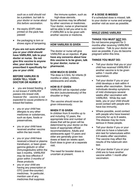 Varilrix Cmi Version 4 0 Pdf Infectious Diseases Diseases And