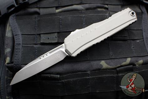 Microtech Cypher Ii 2024 Single Edge Natural Clear Finished Handle Southern Edges