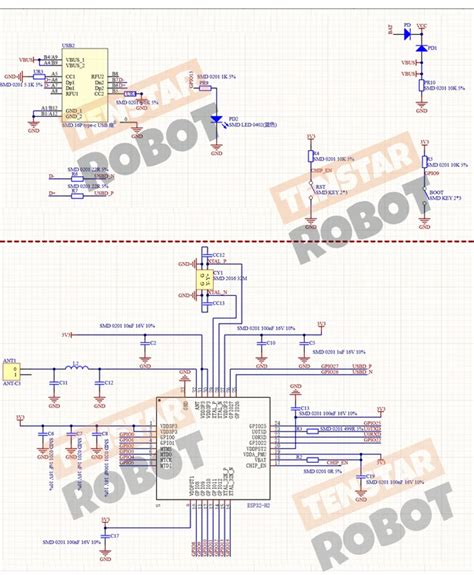 Esp32 C3 Esp32 S3 Esp32 H2 Esp32 C6 Ban Phát Triển Esp32 C3 Supermini
