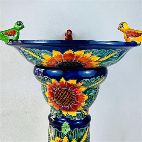 Talavera Birdbath Etsy