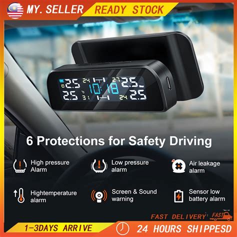 MEEGOO TPMS Tyre Pressure Monitor Car Wireless Tpms Tyre Pressure Monitoring System Car Tire