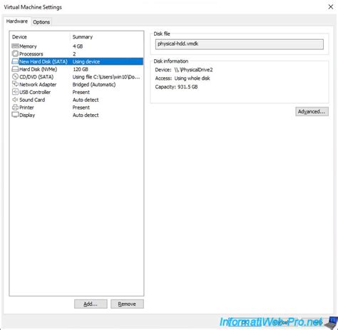 Improve The Storage Performance Of A Virtual Machine By Using A Physical Hard Disk On Vmware