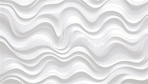 White Seamless Abstract Wave Texture Pattern Background With