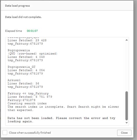 Solved The Search Index Is Incomplete Smart Search Might Qlik