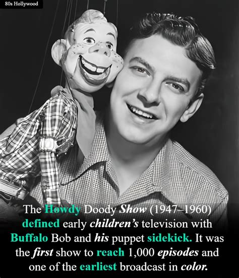 80s Before Television Became A Household Staple The Howdy Doody Show