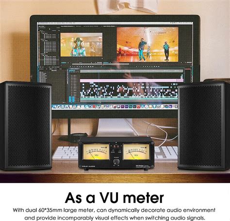 Douk Audio Vu3 Dual Analog Vu Meter 2 Way Amplifier India Ubuy