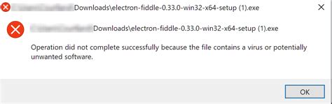Cannot Install Windows Indetifies Fiddle As Malware · Issue 1415