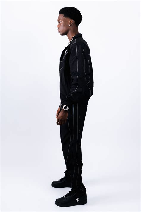 Str8 Shell Suit Black Mens Flystr8