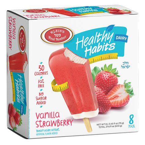 Vanilla Strawberry Bar Kosher Ice Cream