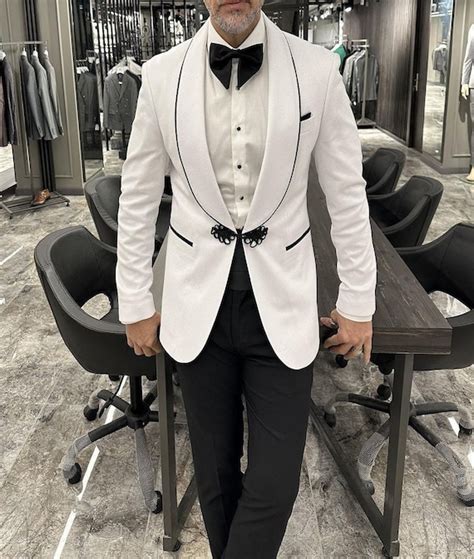 White And Black Tuxedo Men