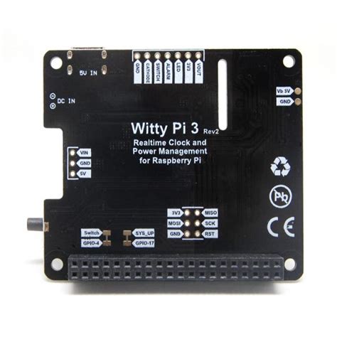Witty Pi 3 Rev2 Realtime Clock And Power Management For Raspberry Pi