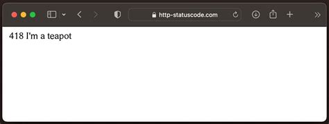 418 i m a teapot status code